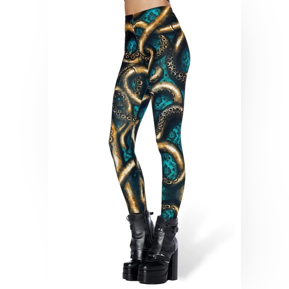 Blackmilk | Pants & Jumpsuits | Blackmilk Wallpaper Kraken Hwmf ...